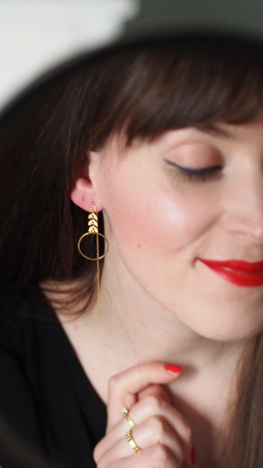 Andrea Atlas Signature Chain Earrings N°5 in Gold – Atlas of Dreams